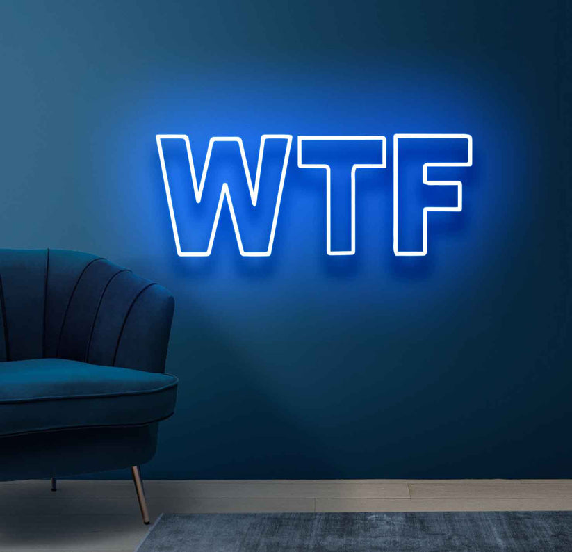 WTF* Neon Sign - Embrace the Unexpected with Neon Brilliance – Neon Walls