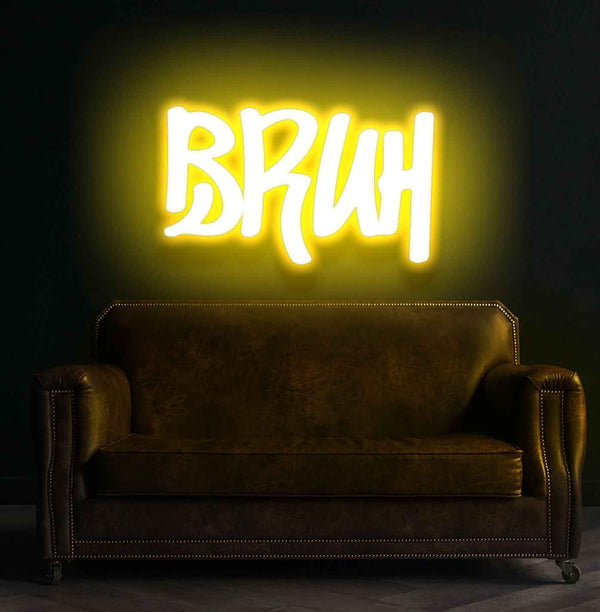 Bruh Neon Sign - Express with Neon Brilliance – Neon Walls
