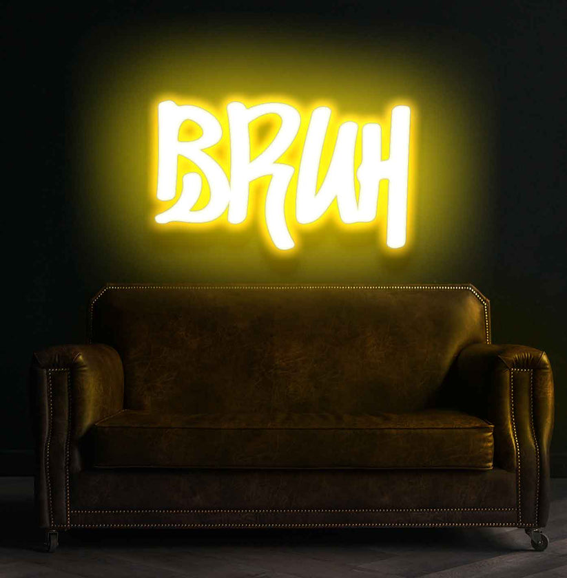 Bruh Neon Sign - Express with Neon Brilliance – Neon Walls