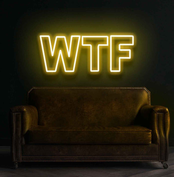 WTF* Neon Sign - Embrace the Unexpected with Neon Brilliance – Neon Walls