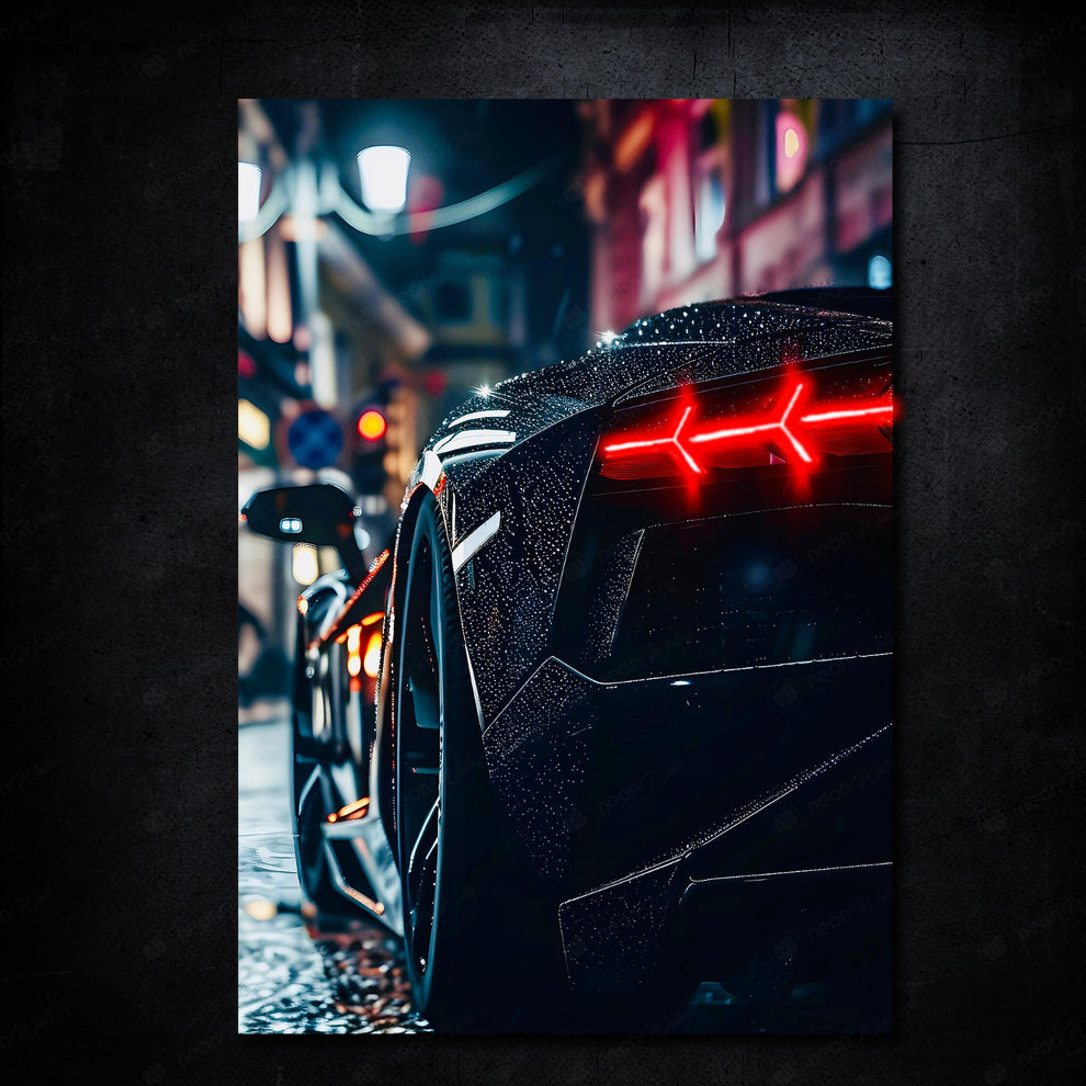 Lamborghini Aventador SVJ | LED Neon Frame Poster (Large) – Neon Walls