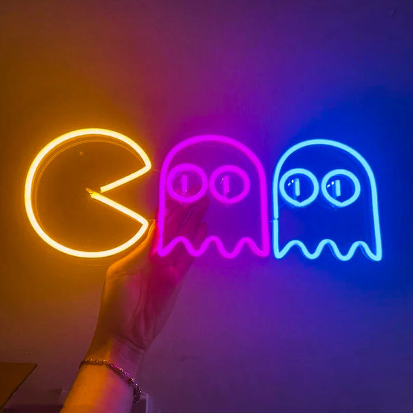 Pacman Neon Sign - Add Retro Gaming Flair to Your Space – Neon Walls