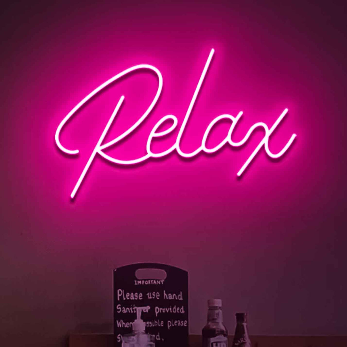 Neon Light Relax Sign - Unwind with Neon Brilliance – Neon Walls