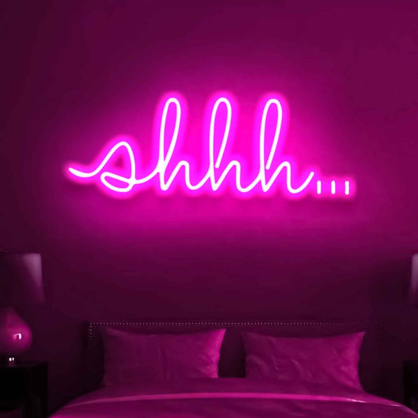 Neon Light Shhh,,, Sign - Embrace Quiet Elegance with Neon Brilliance ...