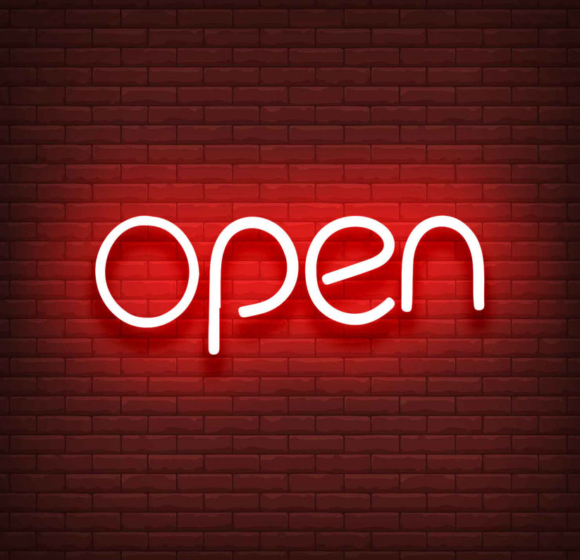 Neon Light Open Sign - Welcome with Brilliant Neon Illumination – Neon ...