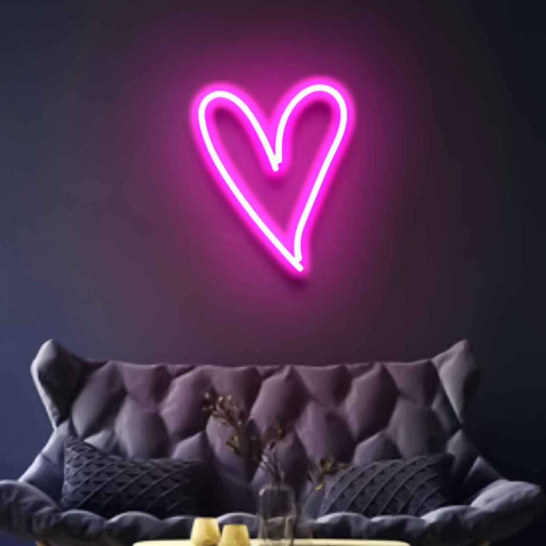 Neon Light Heart Shape Sign - Radiate Love with Neon Brilliance – Neon ...