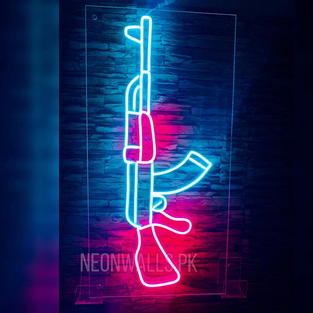 AK-47 Gun Neon Sign – Neon Walls